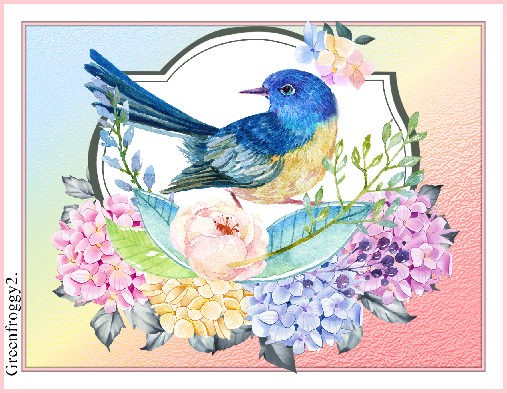 BIRD IN A FRAME by GREENFROGGY1