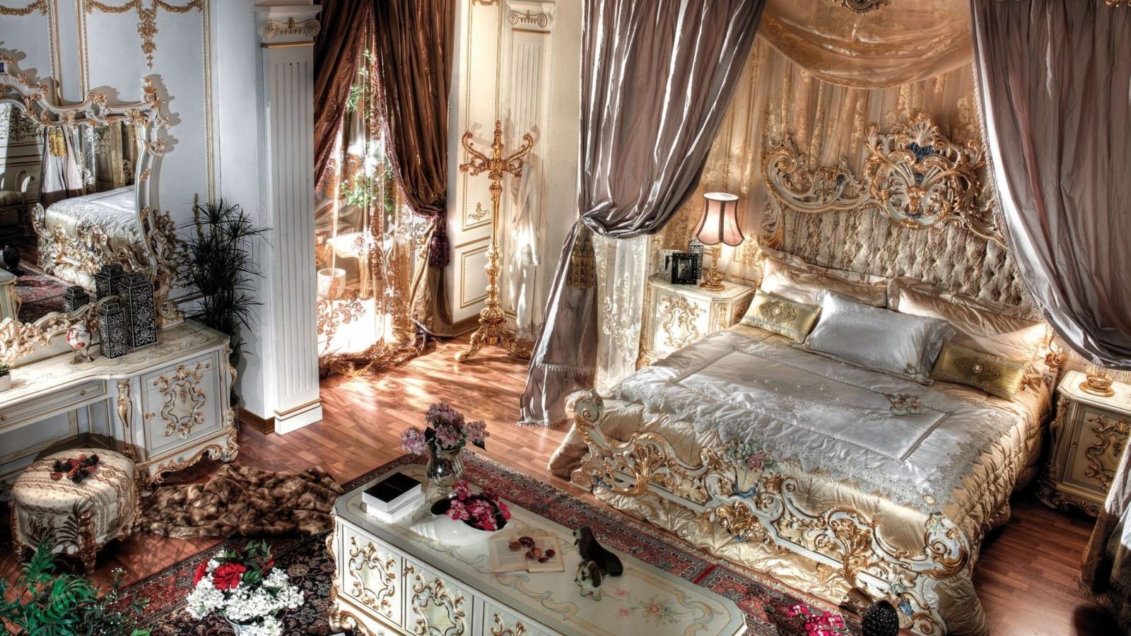 Elegant Man-Made Sanctuary: A Luxurious Room of Timeless Beauty