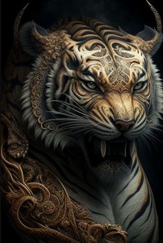 Download AI Art Fantasy Tiger Image