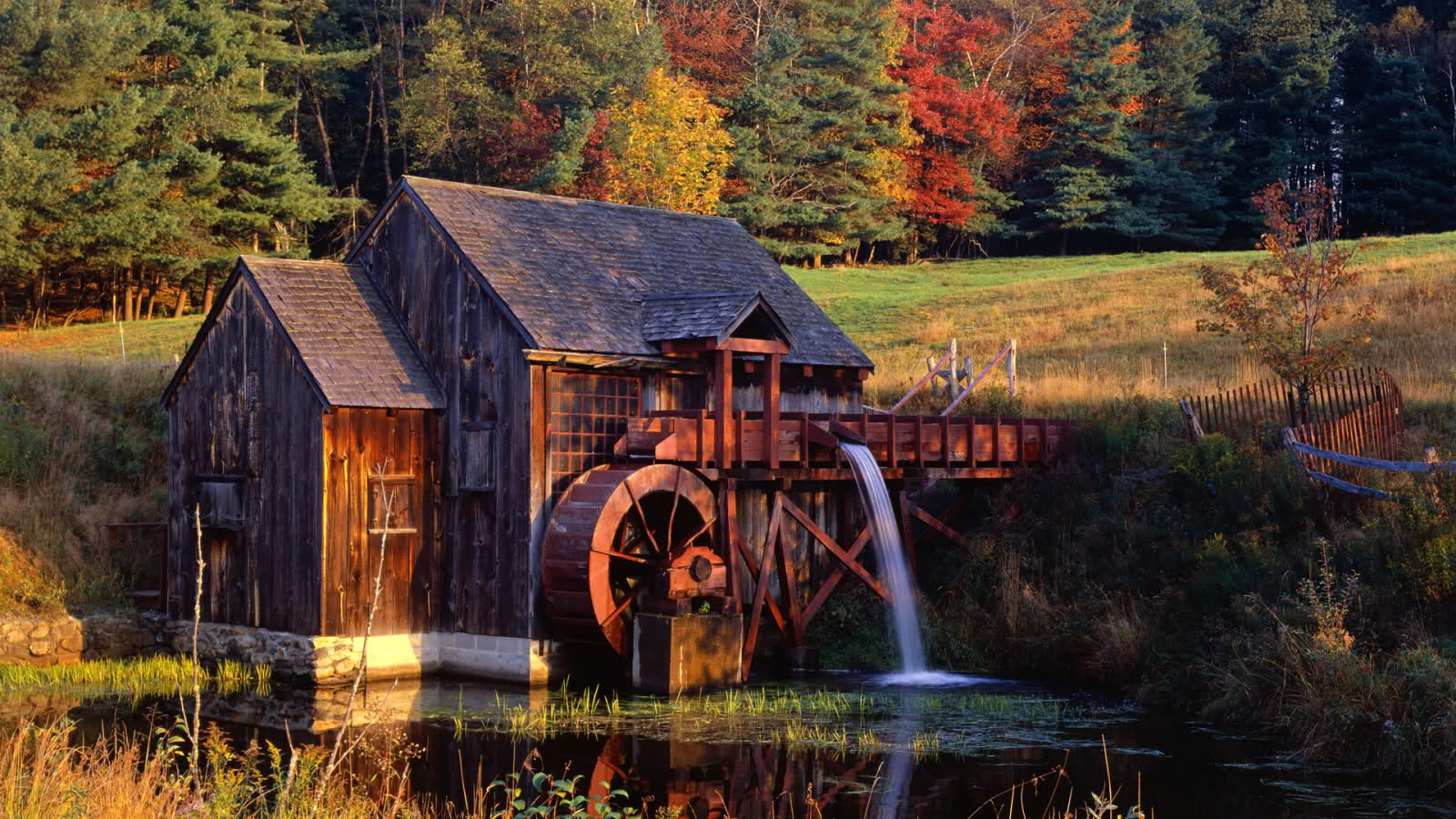 Download Man Made Watermill Image