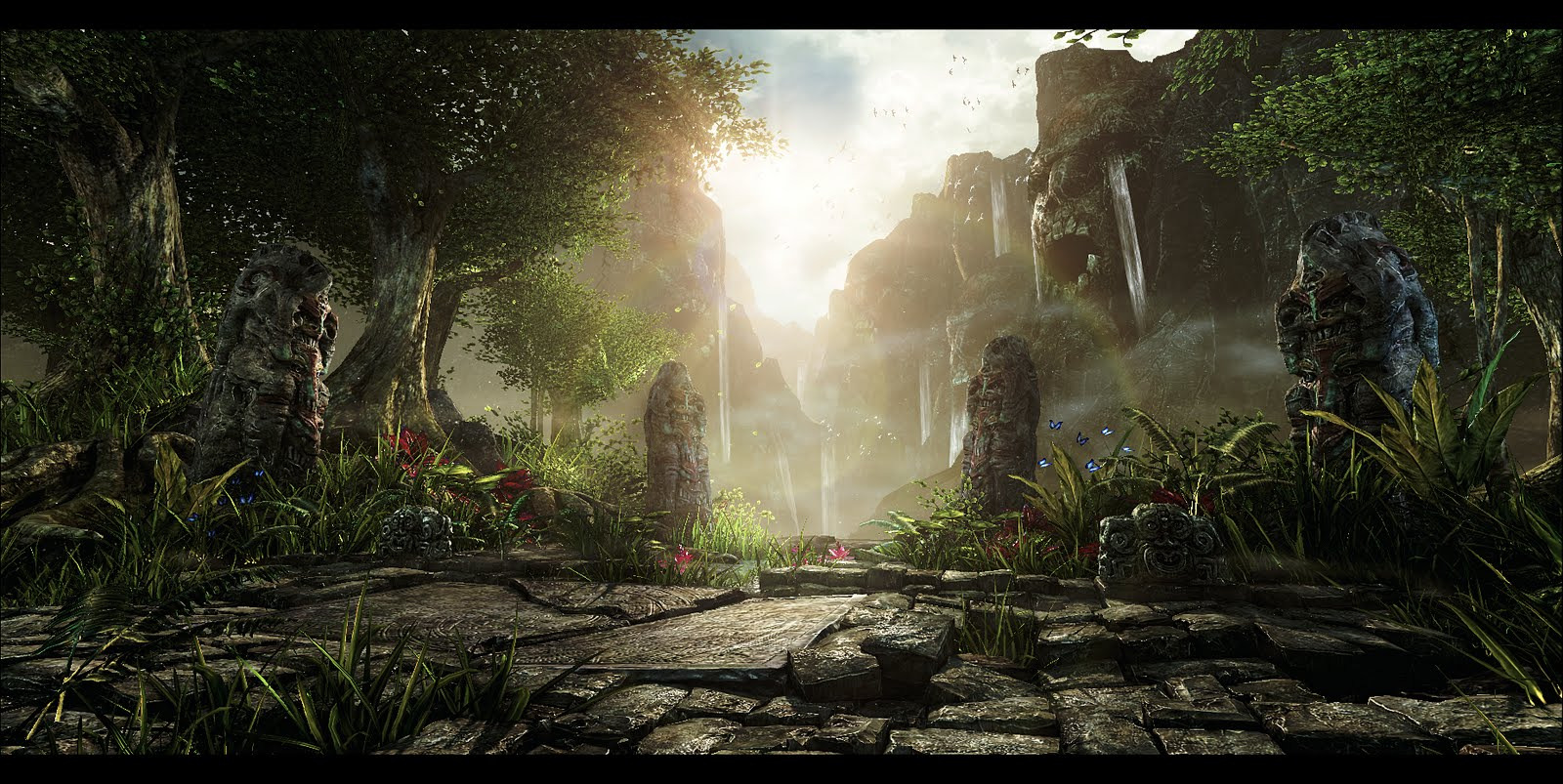 Enchanted Gateway to a Mystical Fantasy Landscape
