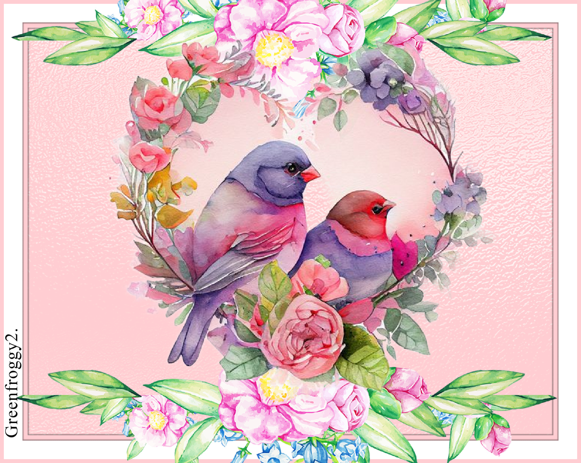 BIRDS IN A HEART by GREENFROGGY1 - Image Abyss