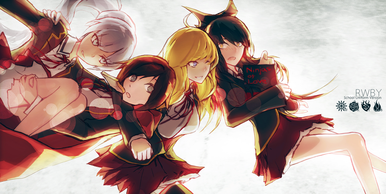 RWBY: Ruby, Yang, Blake, and Weiss Unite