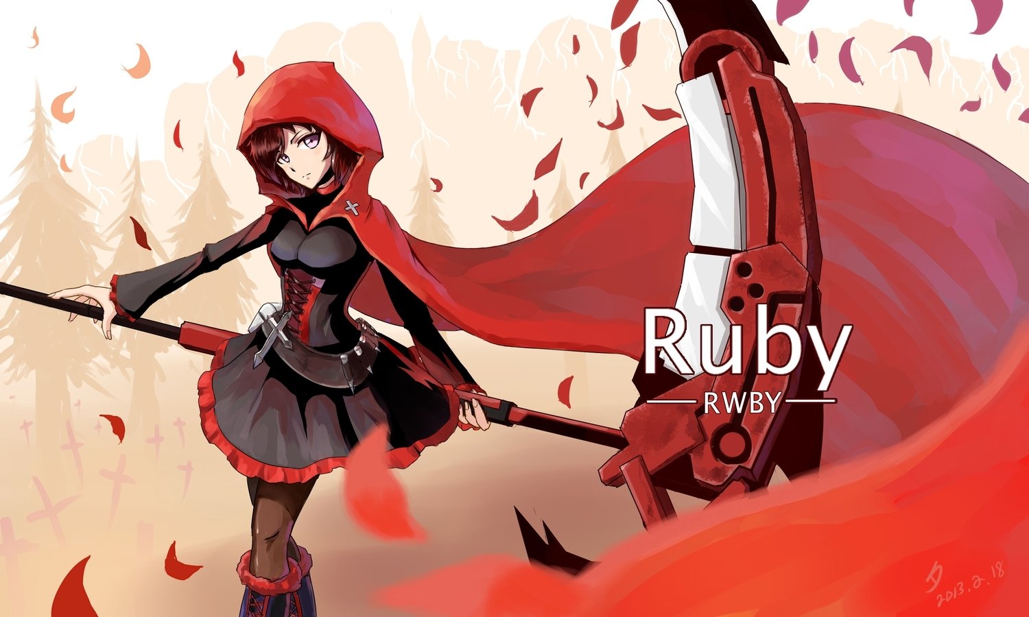 Ruby Rose from RWBY: A Striking Red Anime Icon