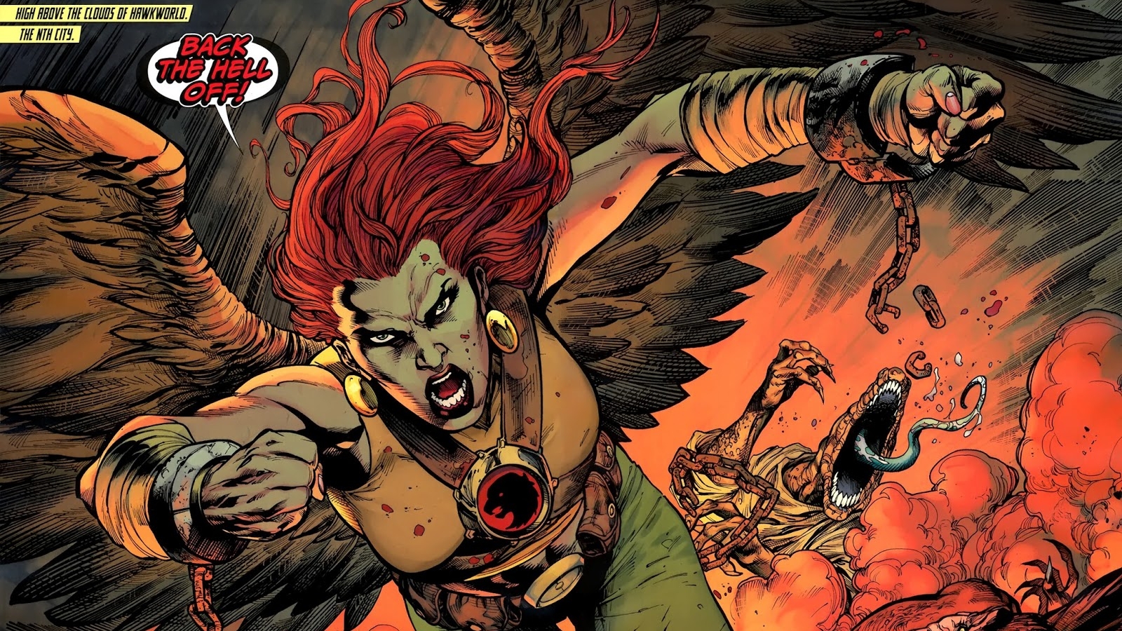 Download Wings DC Comics Red Hair Shiera Sanders Hawkgirl (DC Comics ...