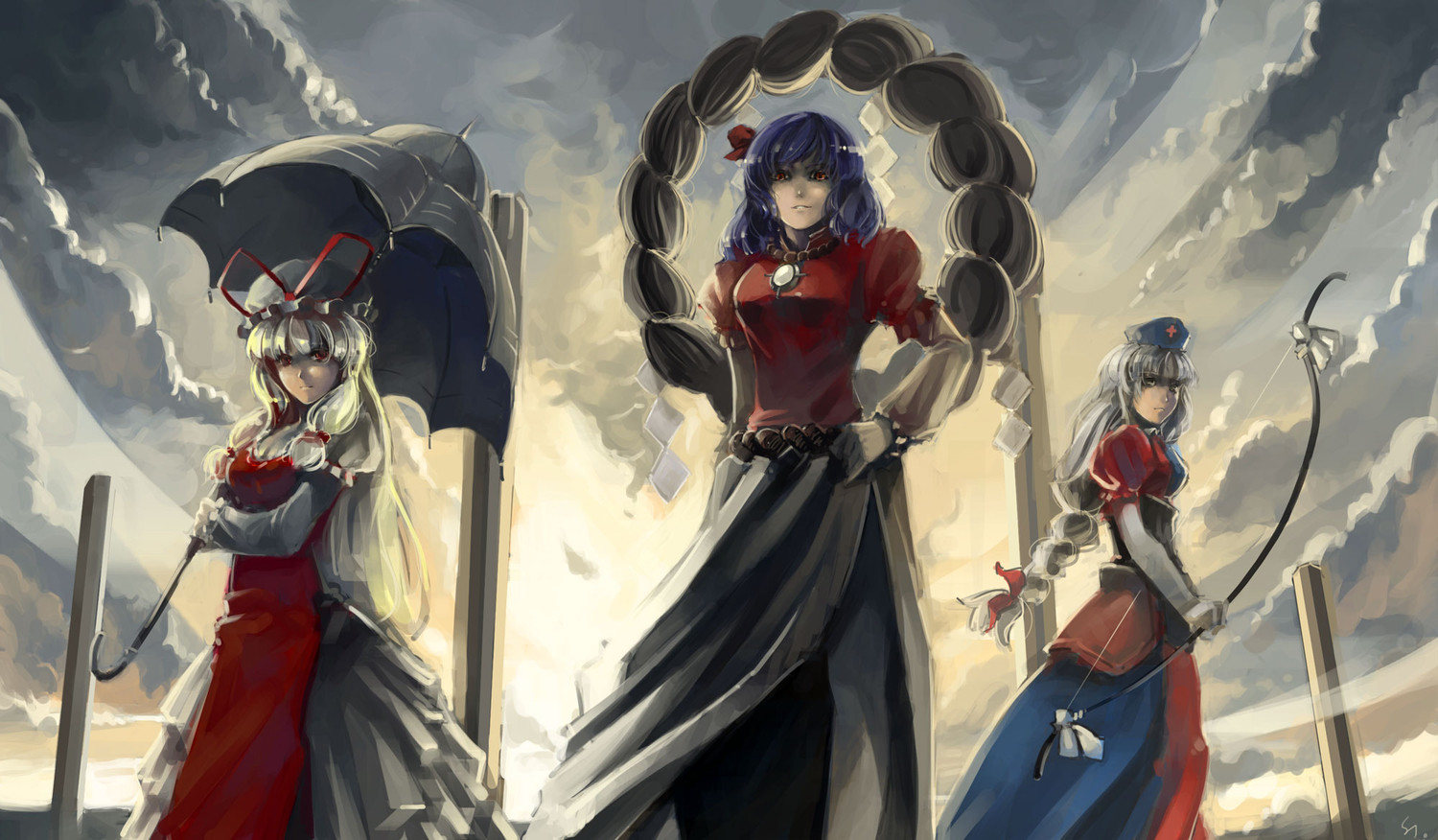 Download Yukari Yakumo Kanako Yasaka Eirin Yagokoro Anime Touhou Image