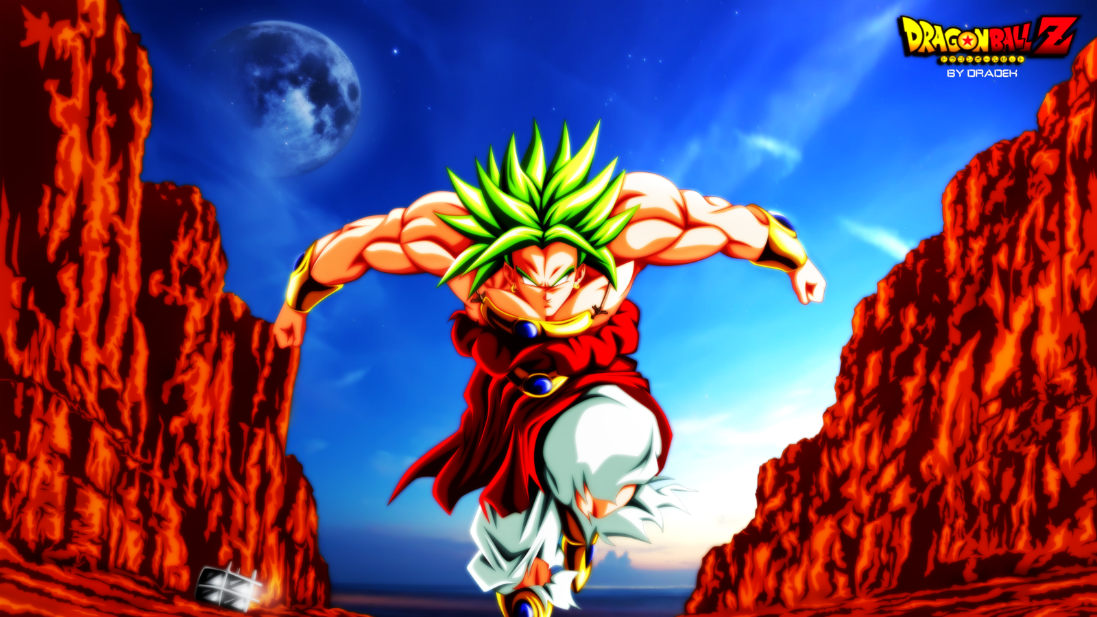 Broly's Epic Run in Dragon Ball Z Anime