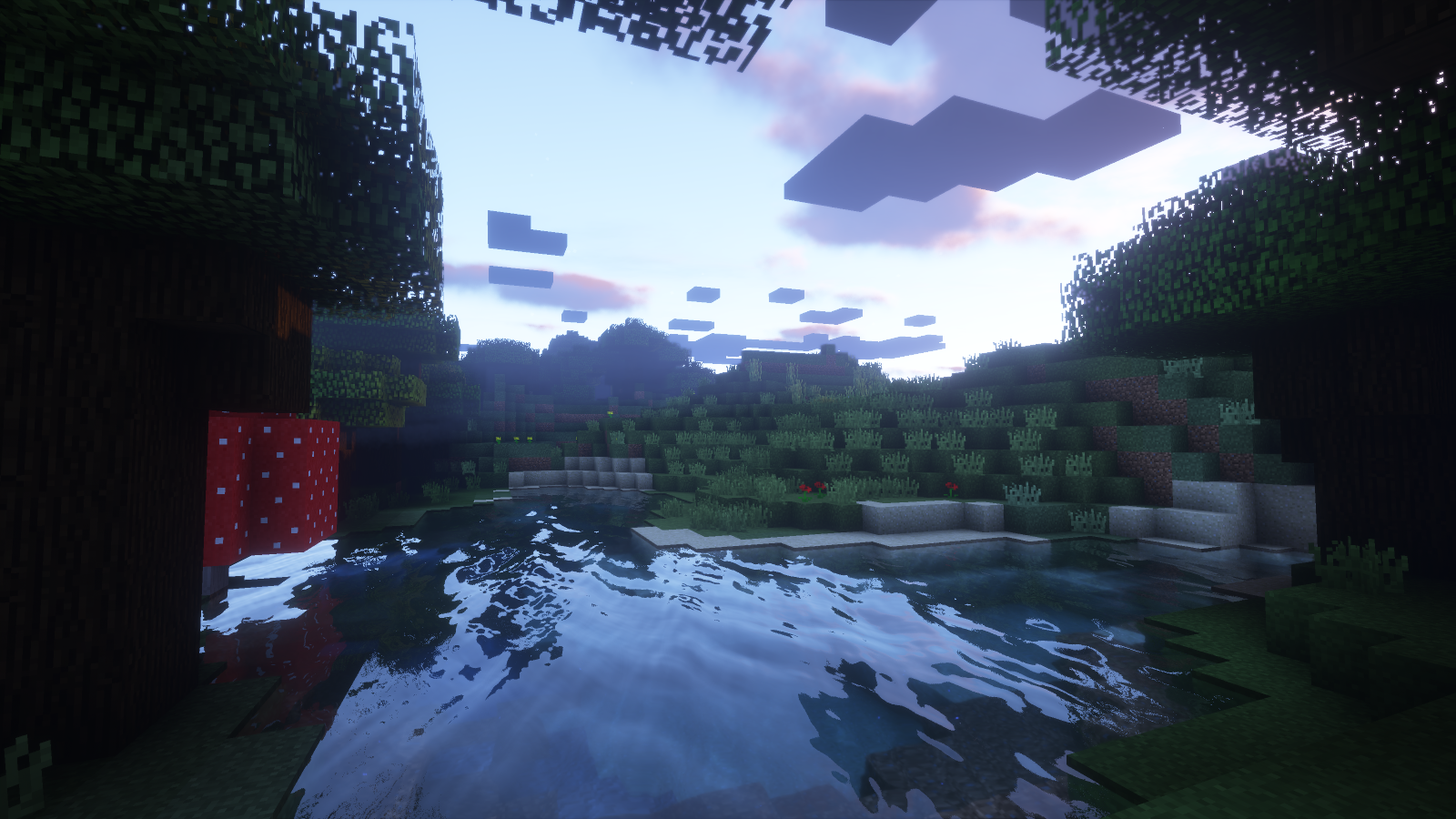 [HD] Minecraft pond at edge of forest by BillyIsMe