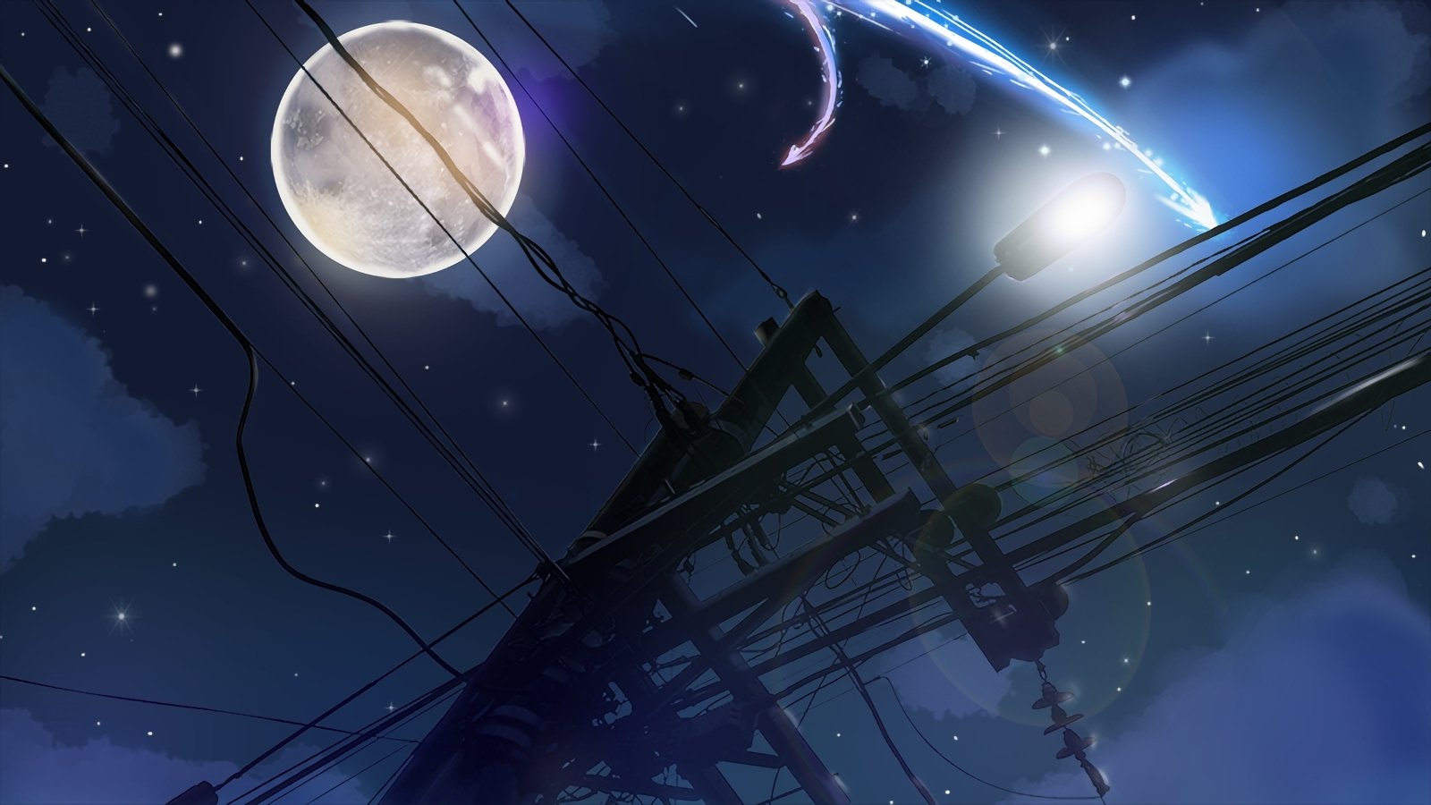 Your Name: A Celestial Anime Nightscape