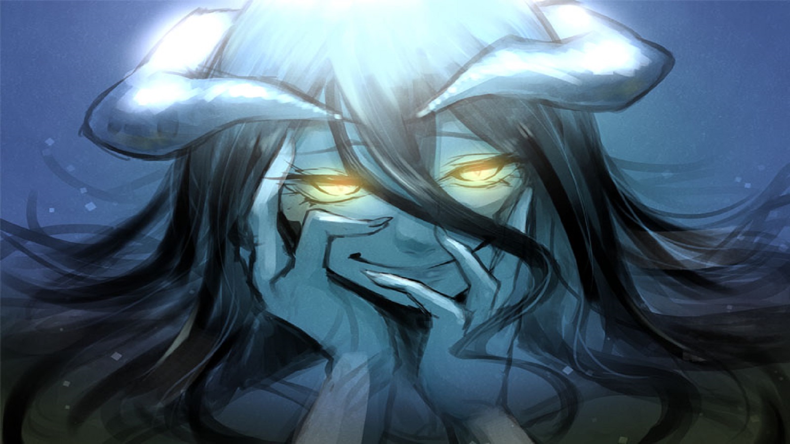Albedo's Haunting Presence in Overlord Anime