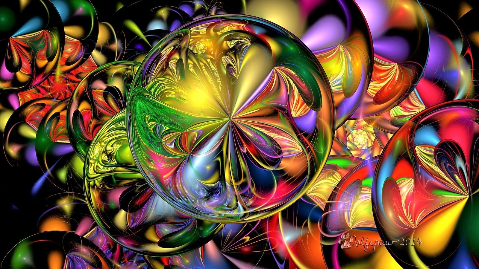 Colorful Swirl: An Abstract Fractal Journey