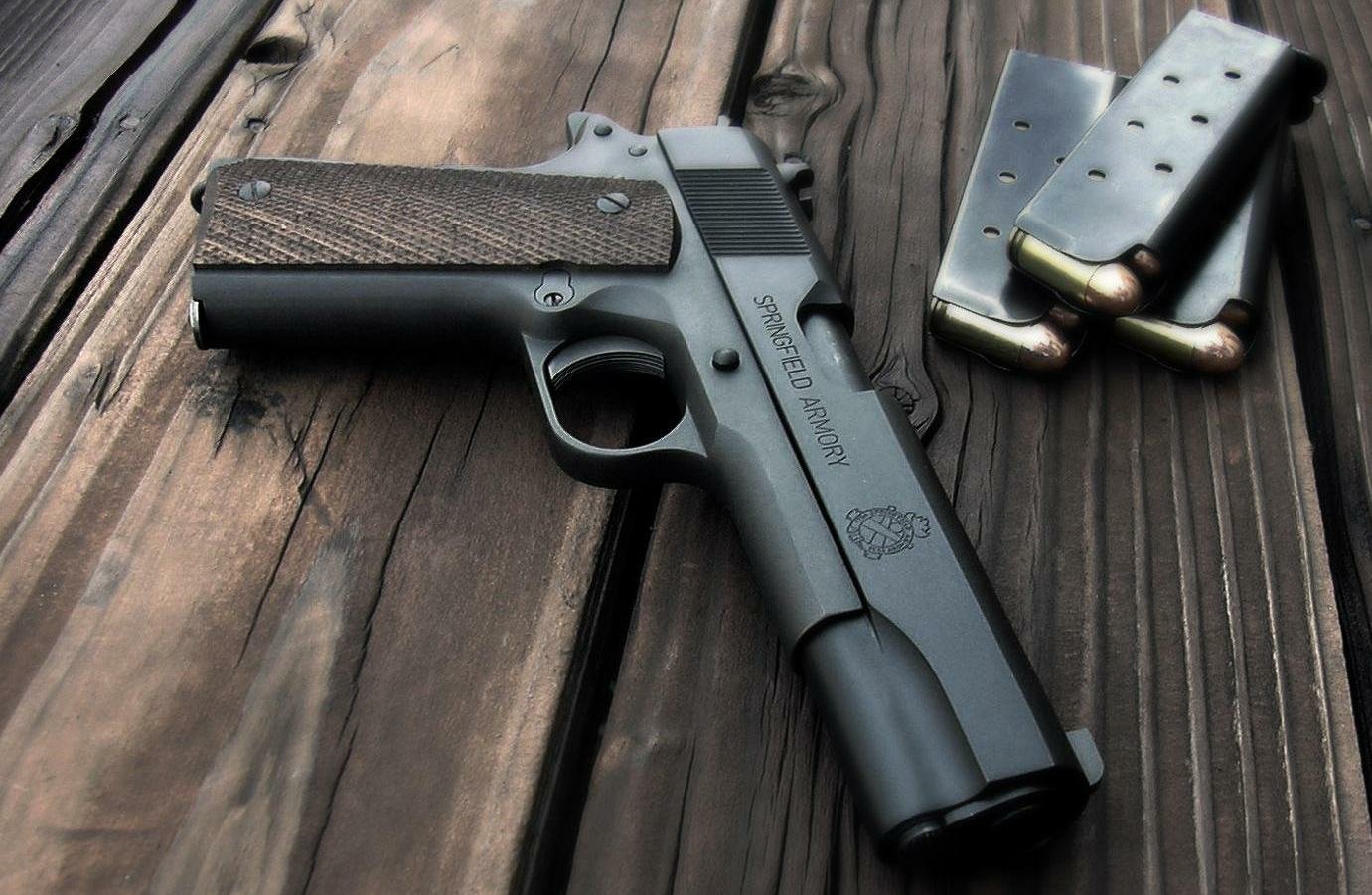 Springfield Armory 1911 Pistol - Desktop Wallpapers, Phone Wallpaper ...