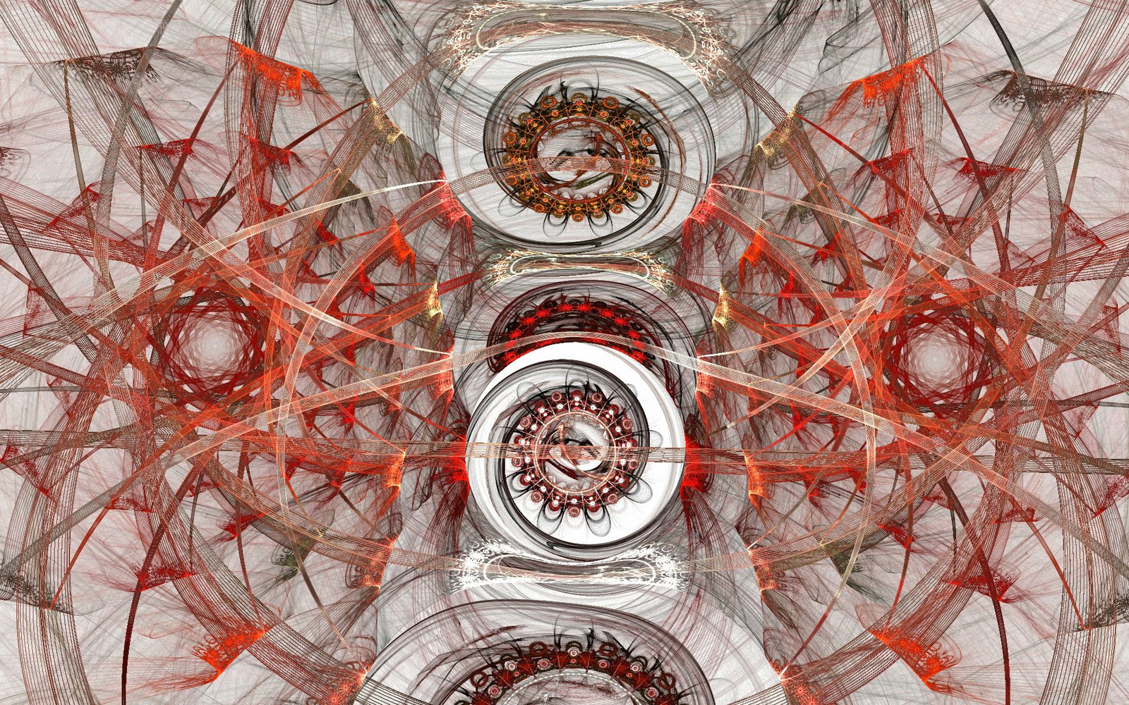 Abstract Patterns of Cool Colors and Shapes