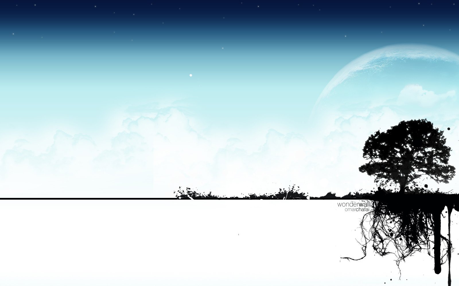 Silent Roots: Artistic Harmony of Nature and Night