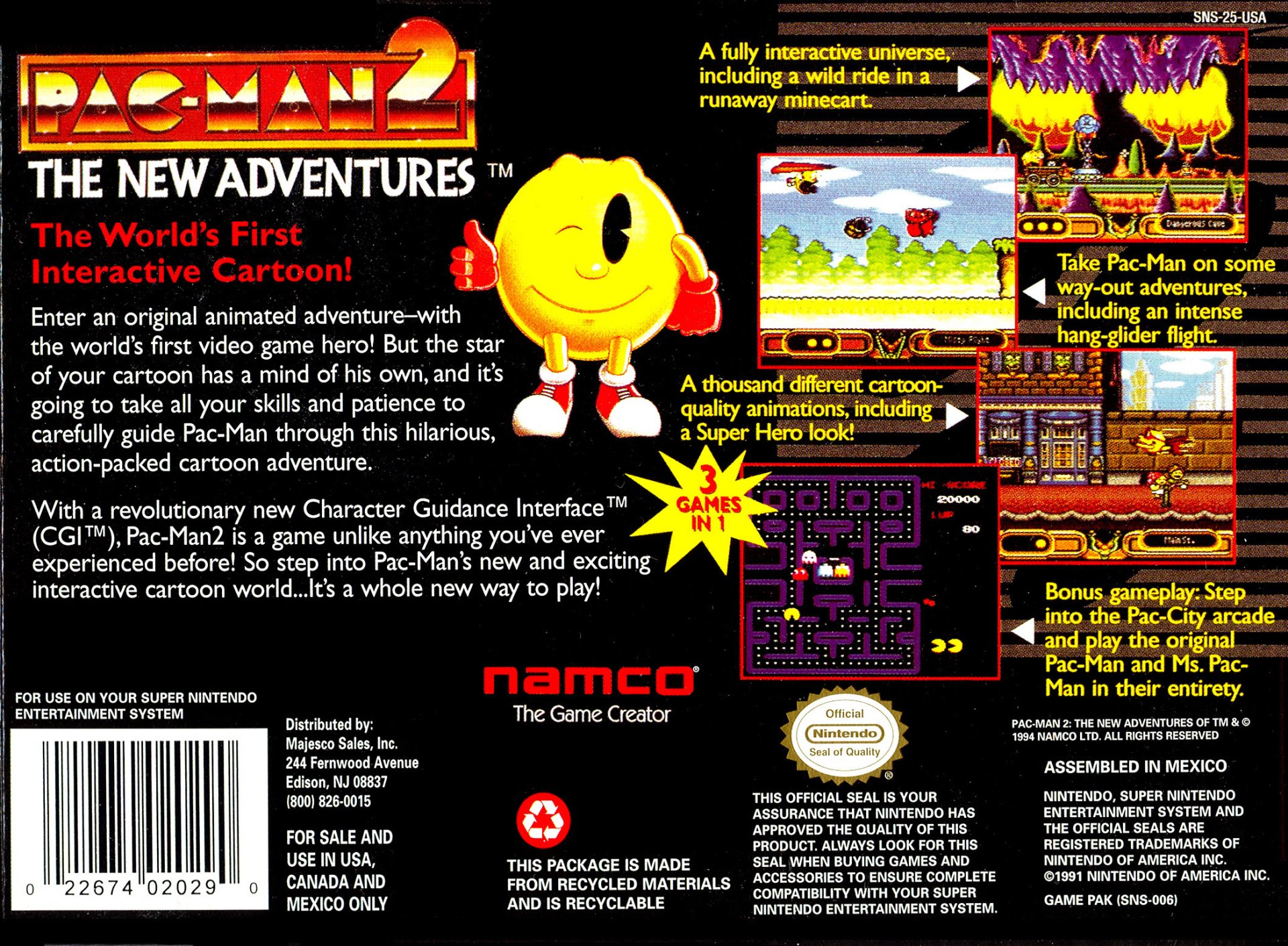 Pac-Man 2: The New Adventures - Desktop Wallpapers, Phone Wallpaper ...