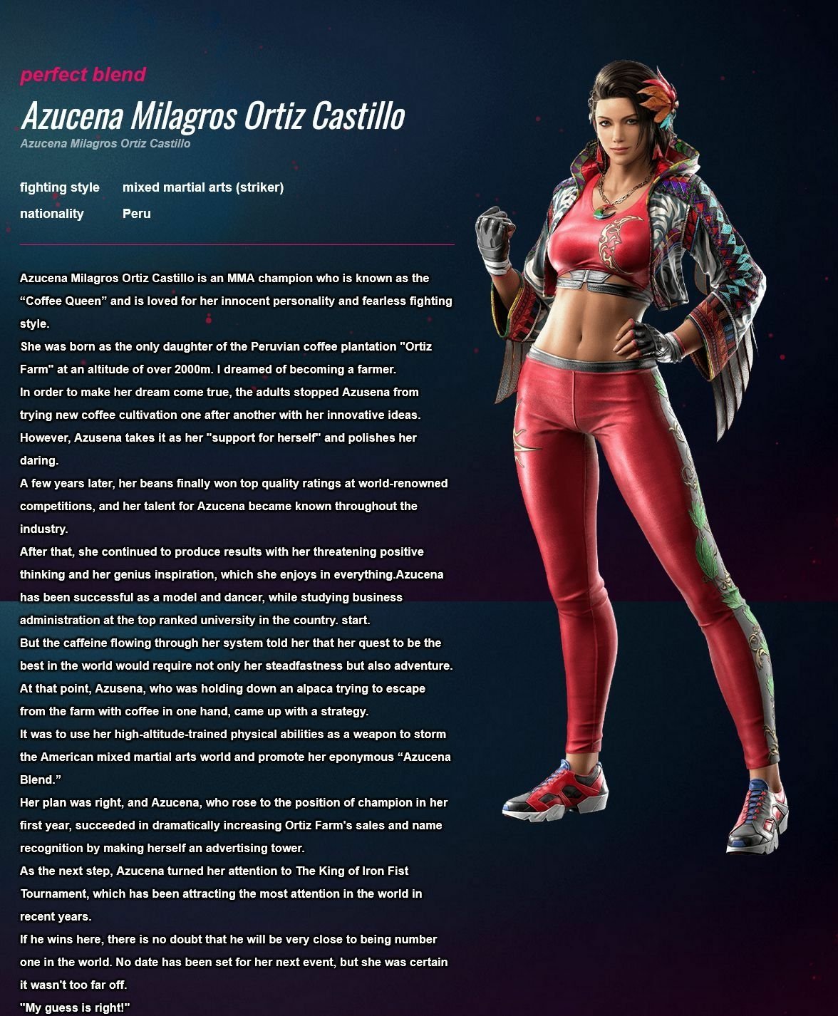 Azucena Milagros Ortiz Castillo Tekken Desktop Wallpapers Phone