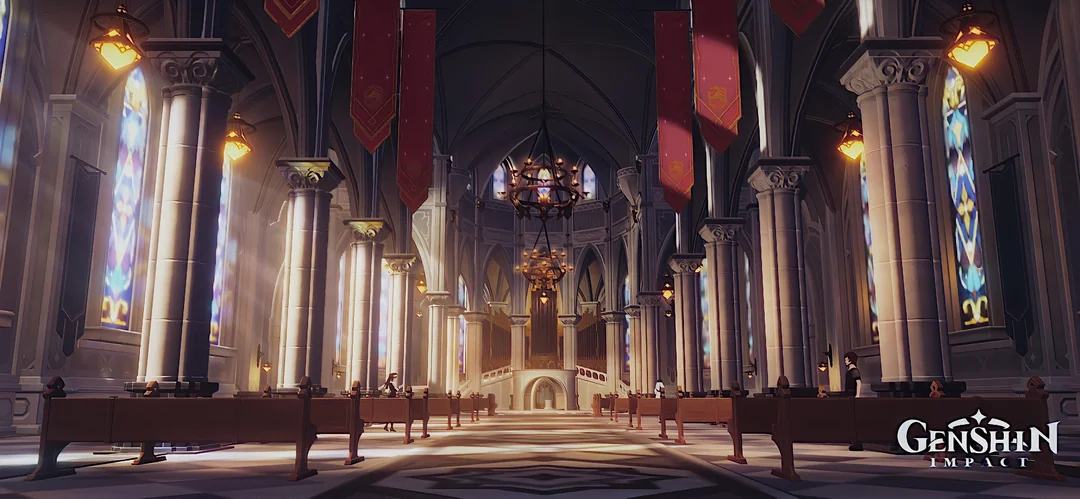 Download Genshin Impact Mondstadt Cathedral Video Game Image