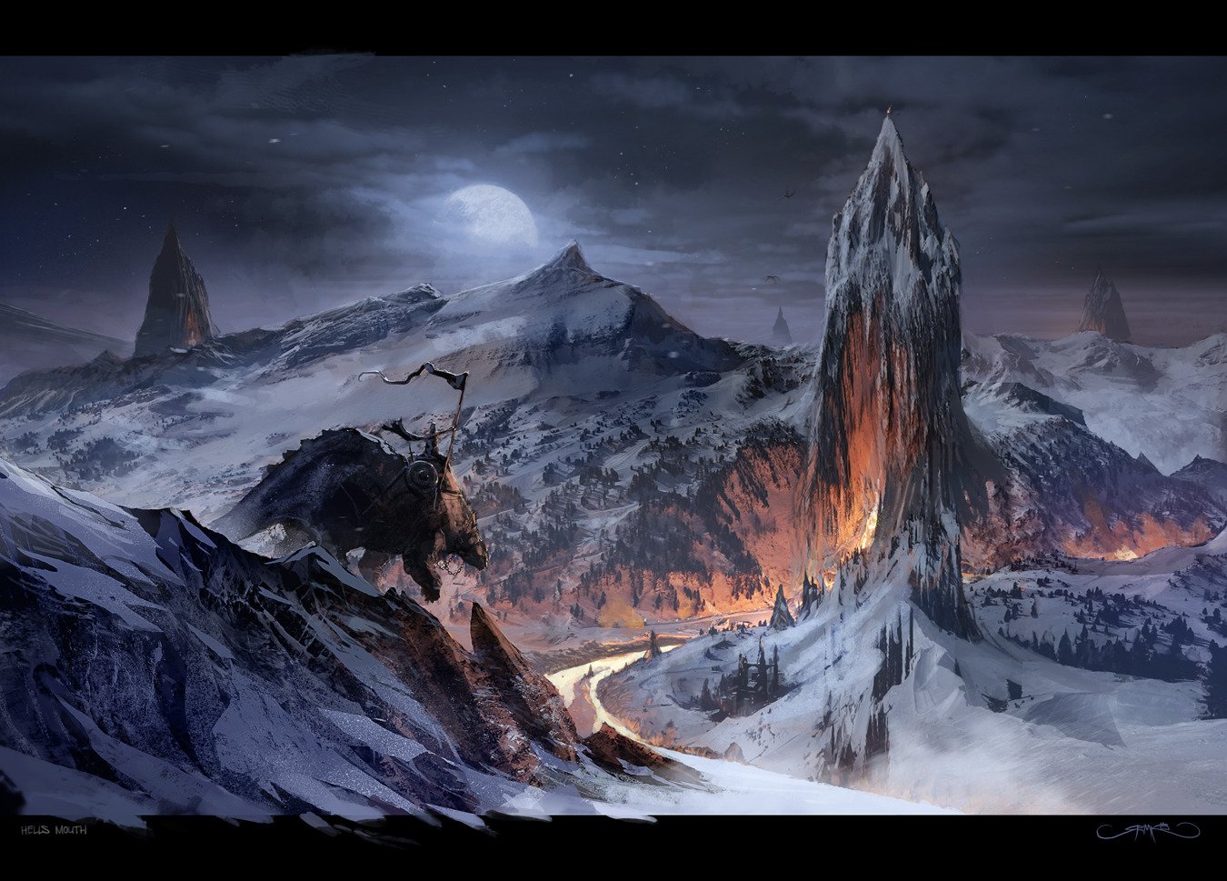 Enchanted Peaks: A Mystical Fantasy Landscape