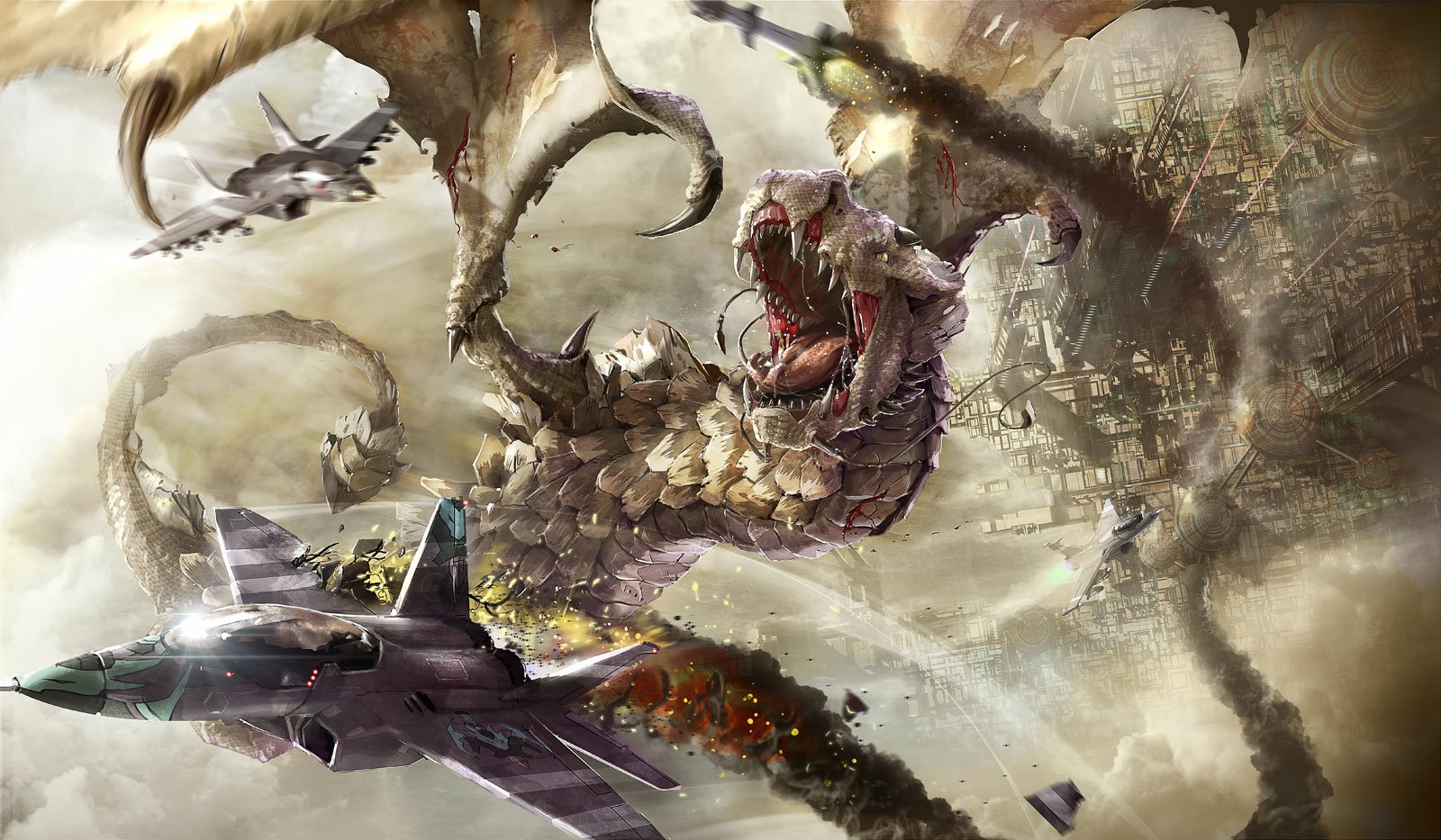 Download Jet Fighter Wyvern Fantasy Dragon Image