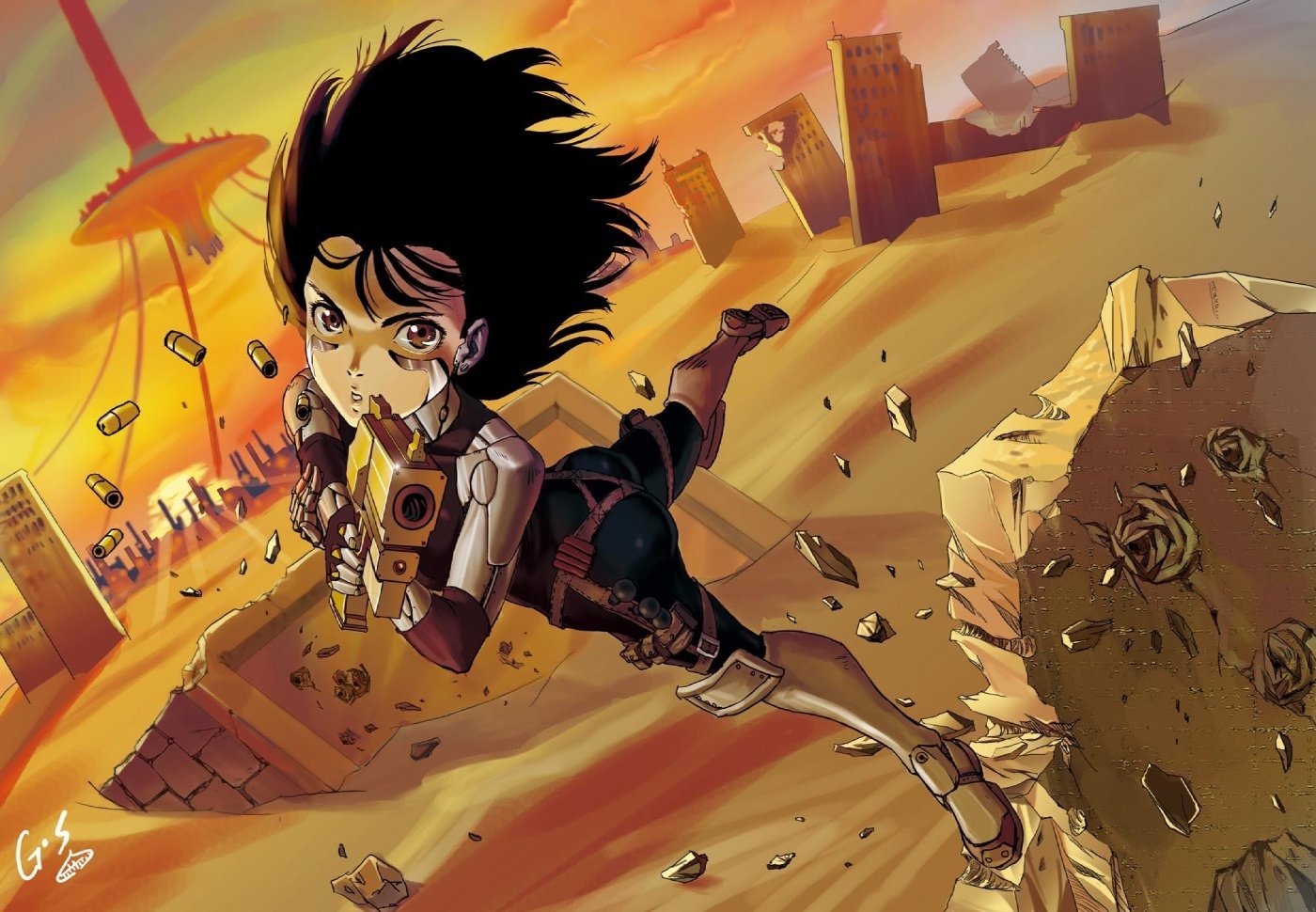 Dynamic Action: Alita from Battle Angel Anime