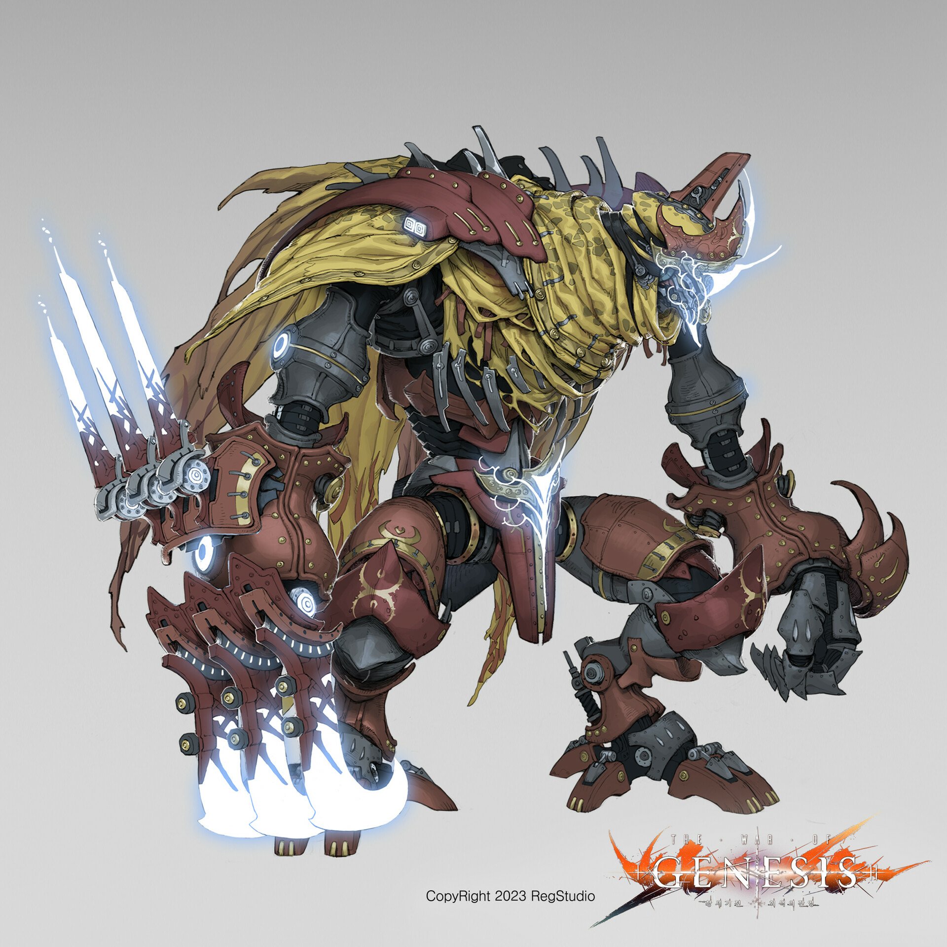 War of Genesis Game Beast Character Design