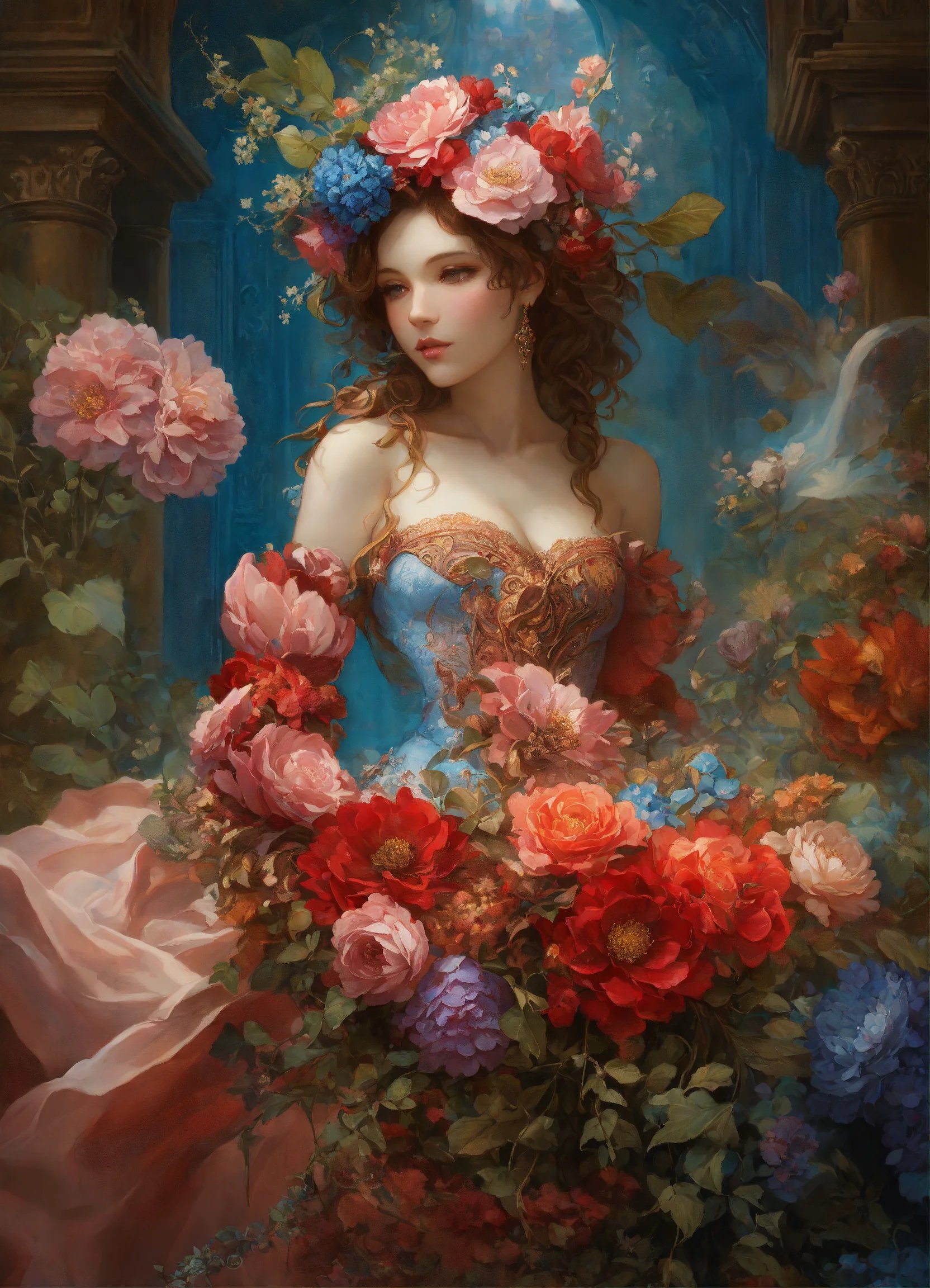 Flower goddess 1 by Shivalesca