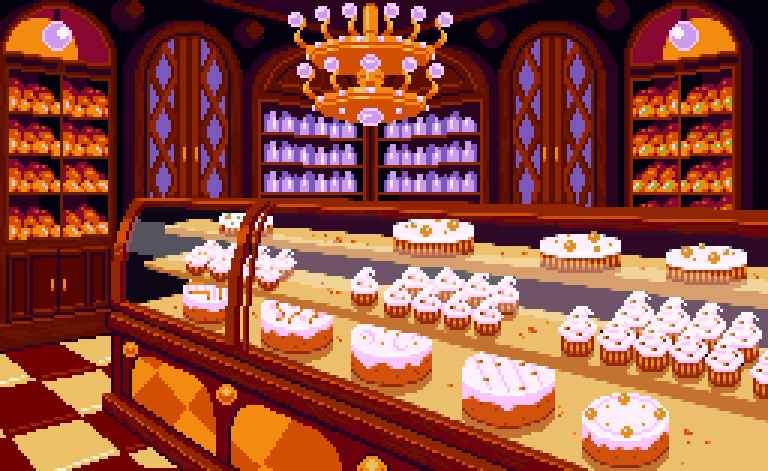 Pixel art Bakery by Sugarpixel
