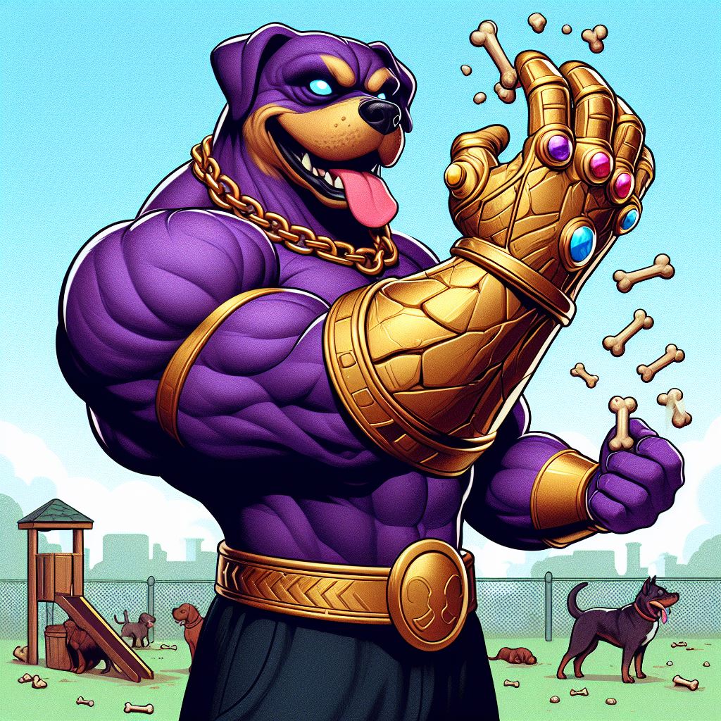 Download Thanos Dog Hero Avengers AI Art Image