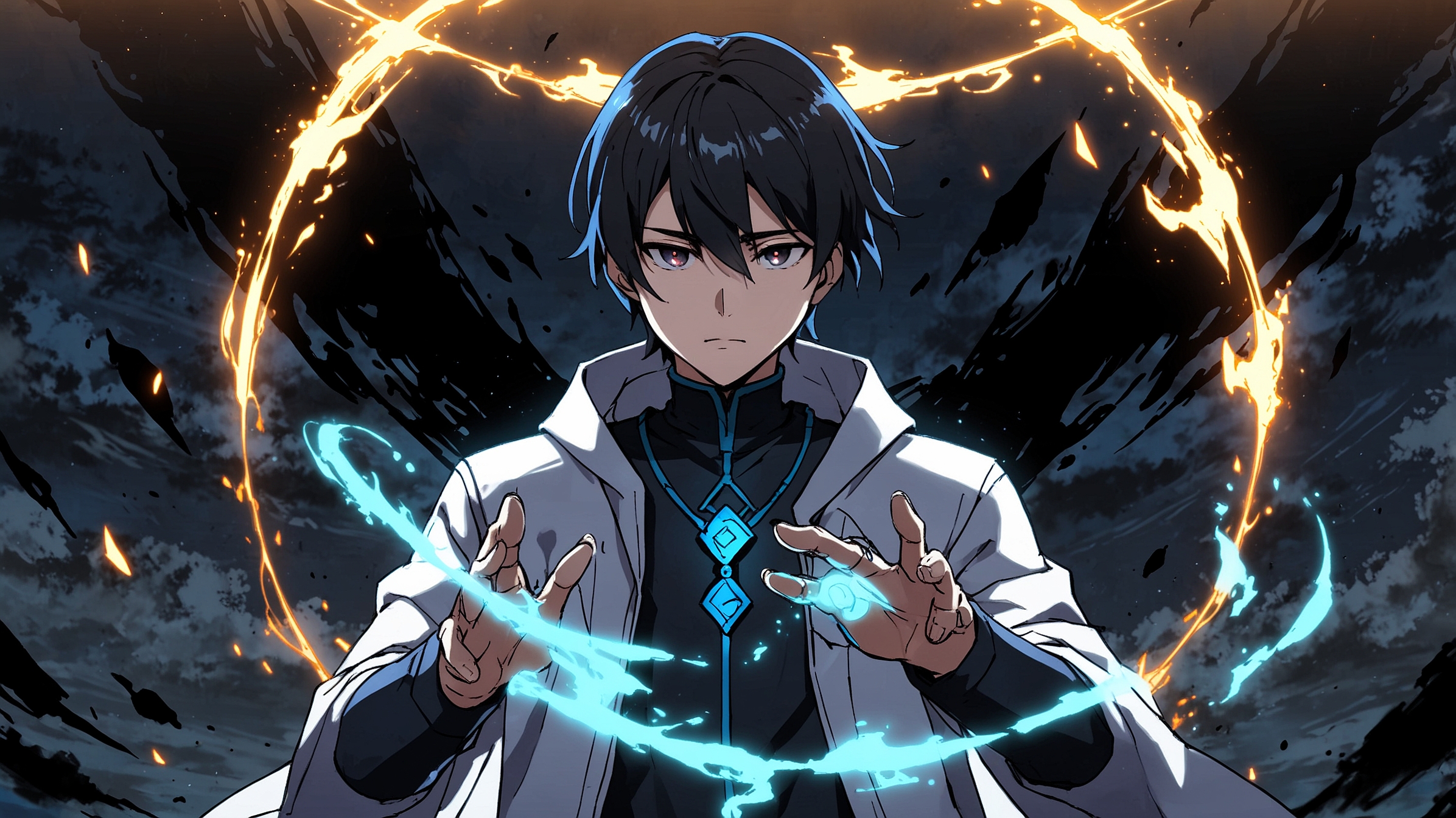 Anime Mage Boy by INFER