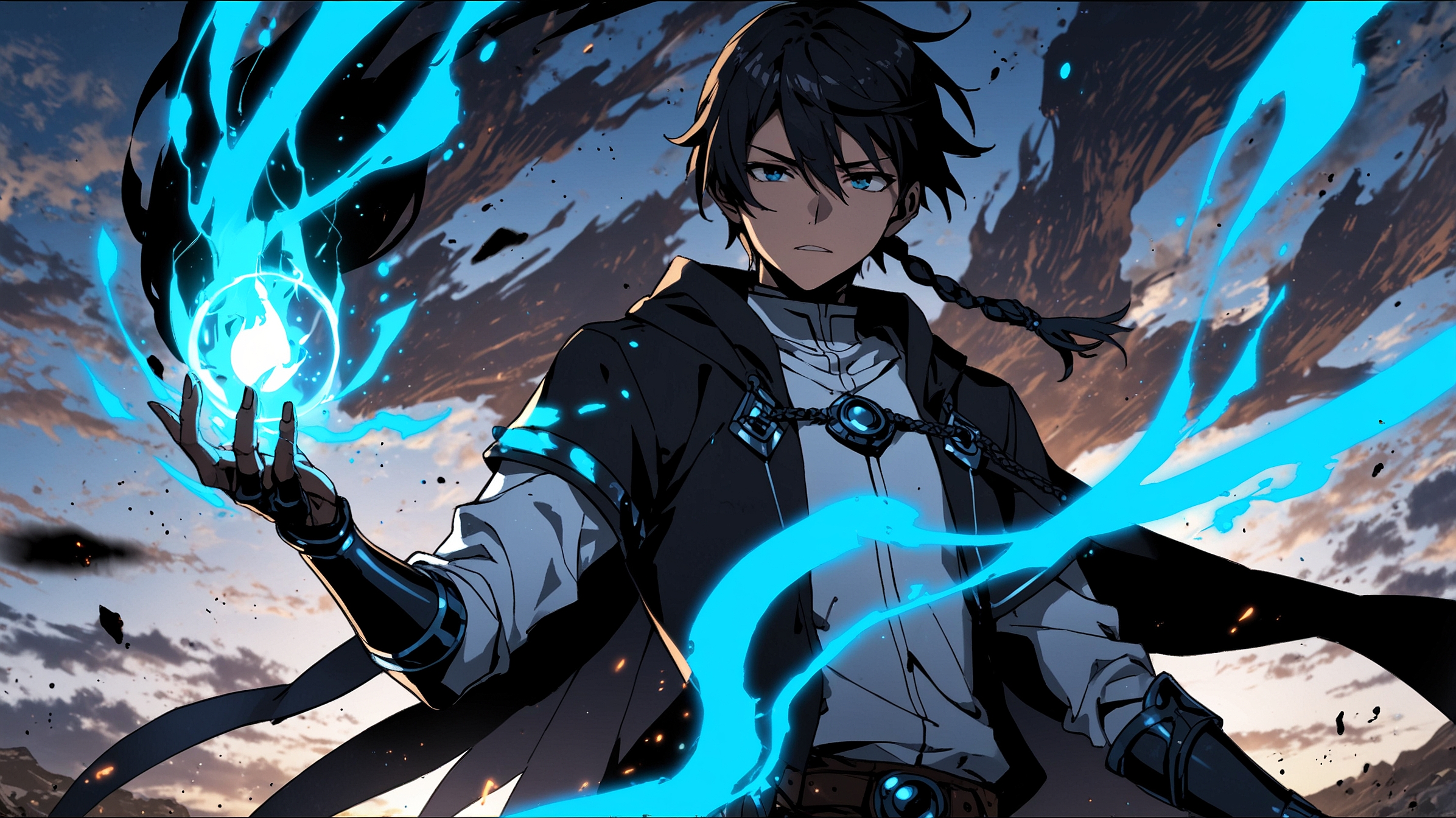 Anime Mage Boy by INFER