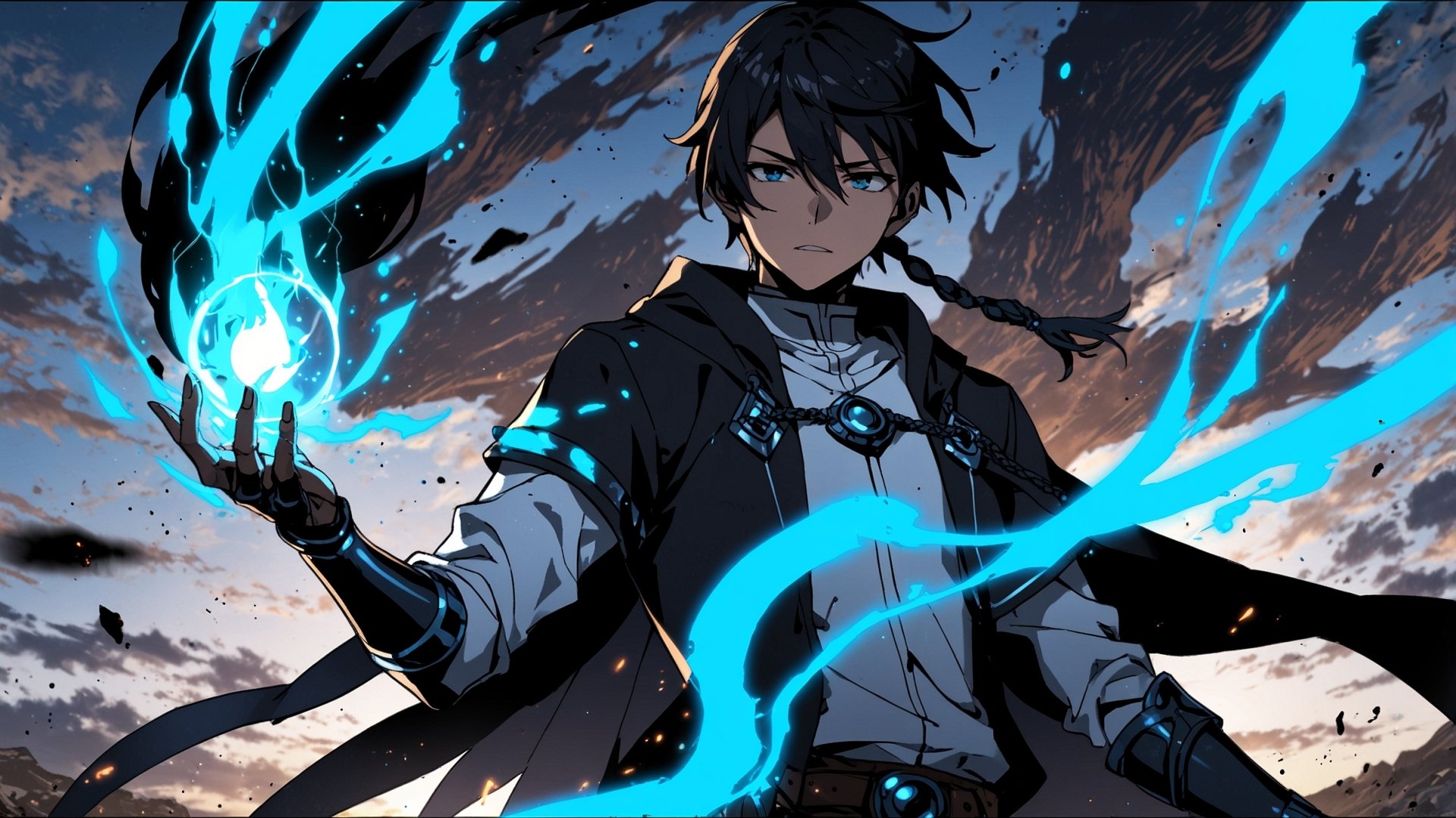 Anime Mage Boy by INFER