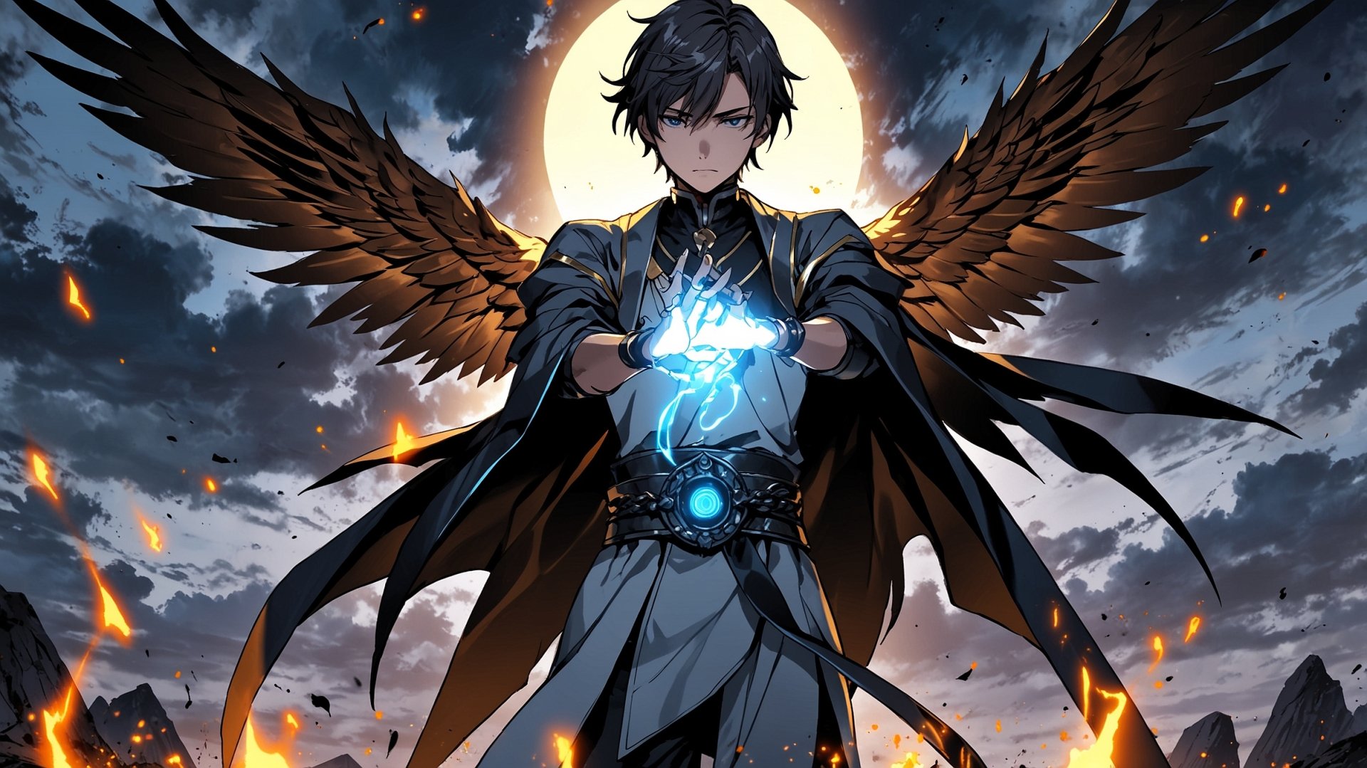 Anime Mage Boy by INFER