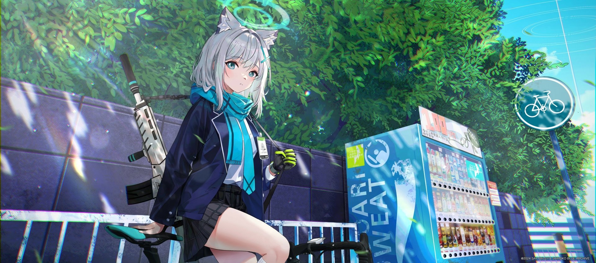 Shiroko Blue Archive Wallpaper by Sayybils