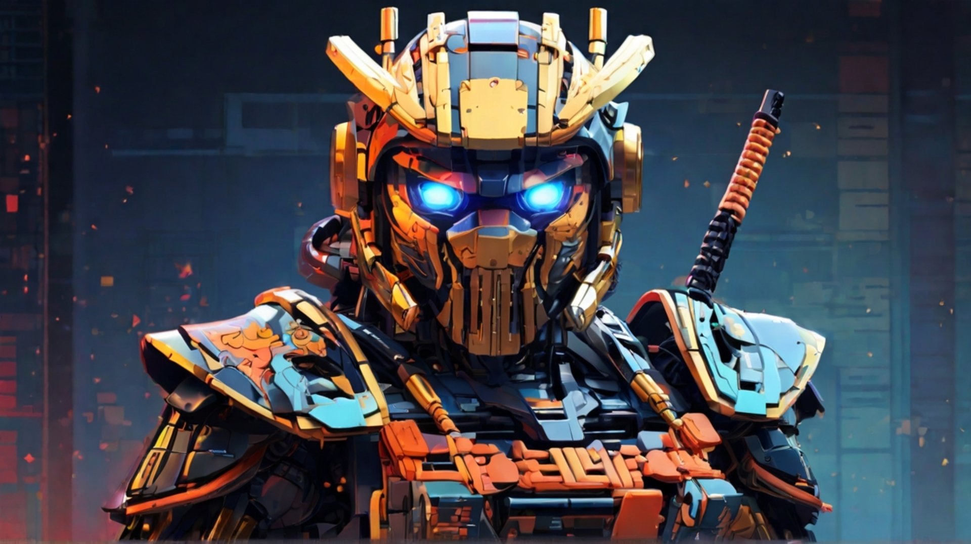 Samurai Panther Robot HD DESKTOP WALLPAPER by INFER