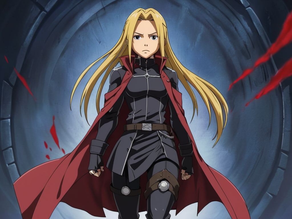 Female Edward Elric - Full metal Fullmetal Alchemist by INFER