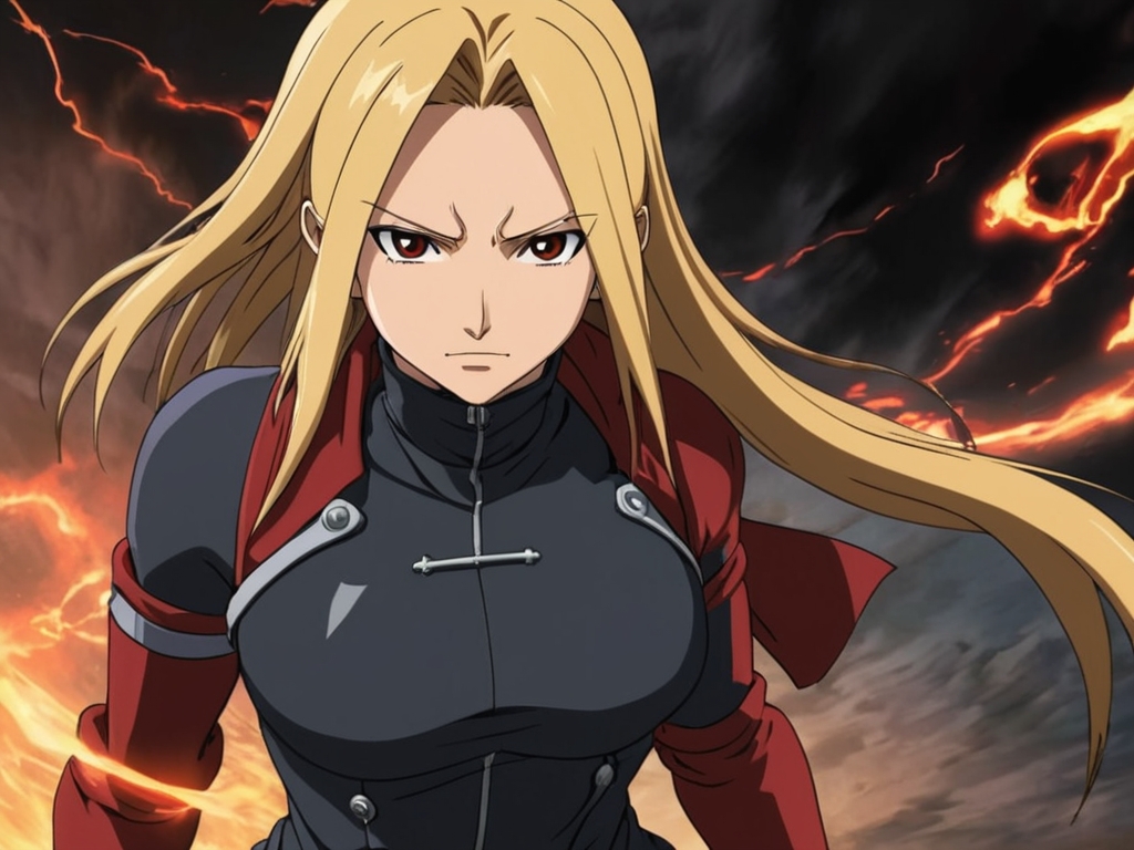 Female Edward Elric - Full metal Fullmetal Alchemist by INFER