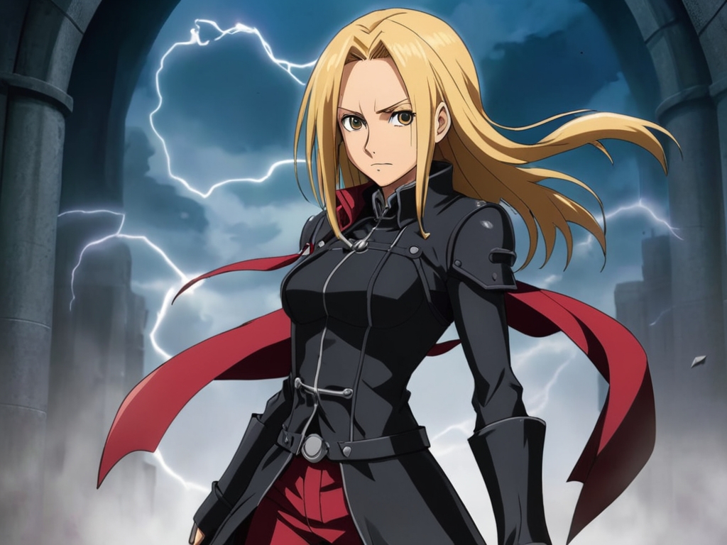 Female Edward Elric - Full metal Fullmetal Alchemist by INFER