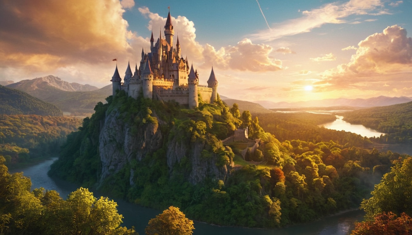 Cinematic castle generated photo by MohamedTarek