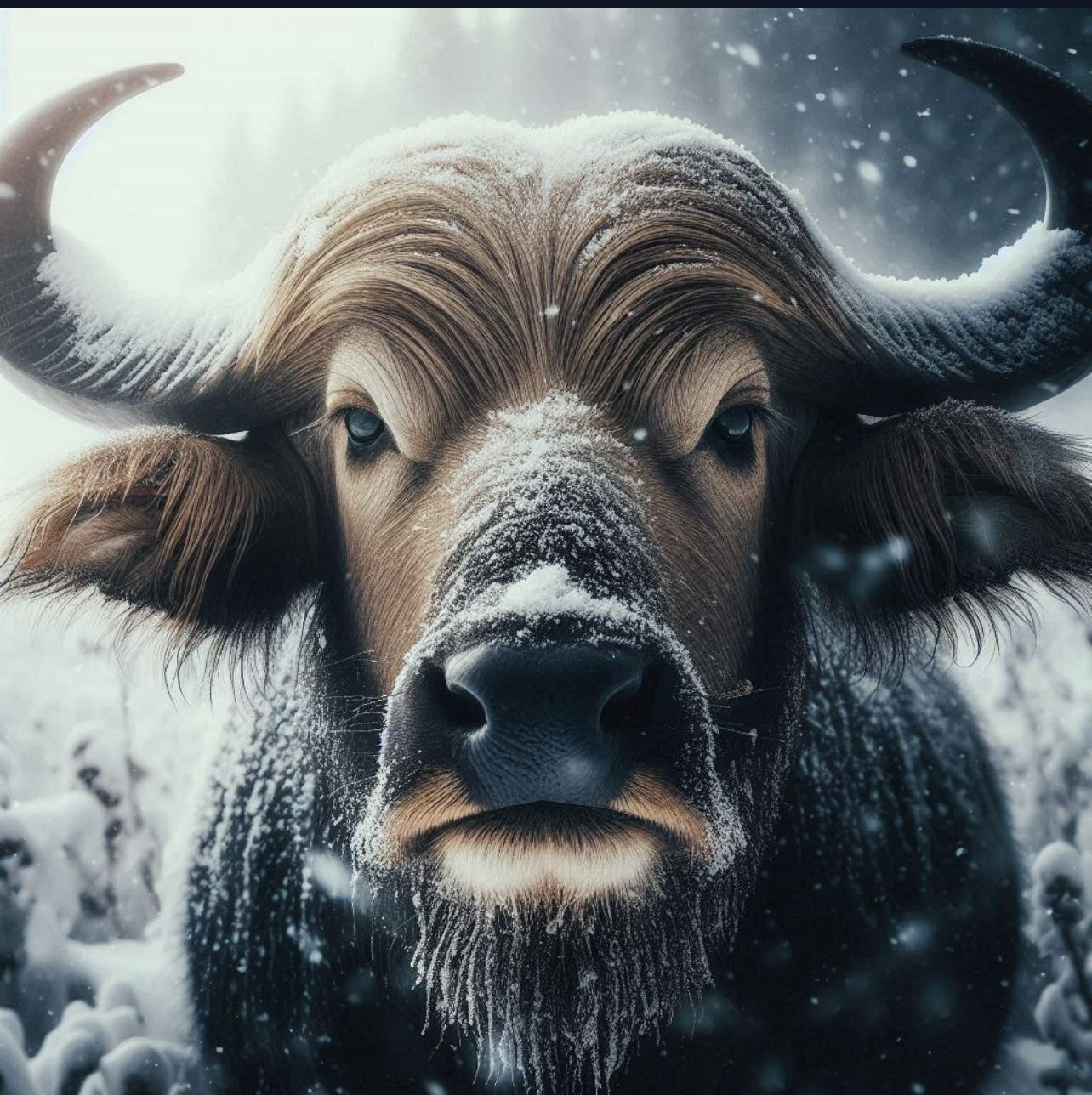 Большой Бизон,в заснежиной месности by 1menslava