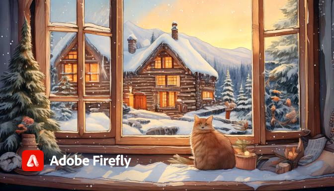 Cozy winter cottage by Adia Cat!