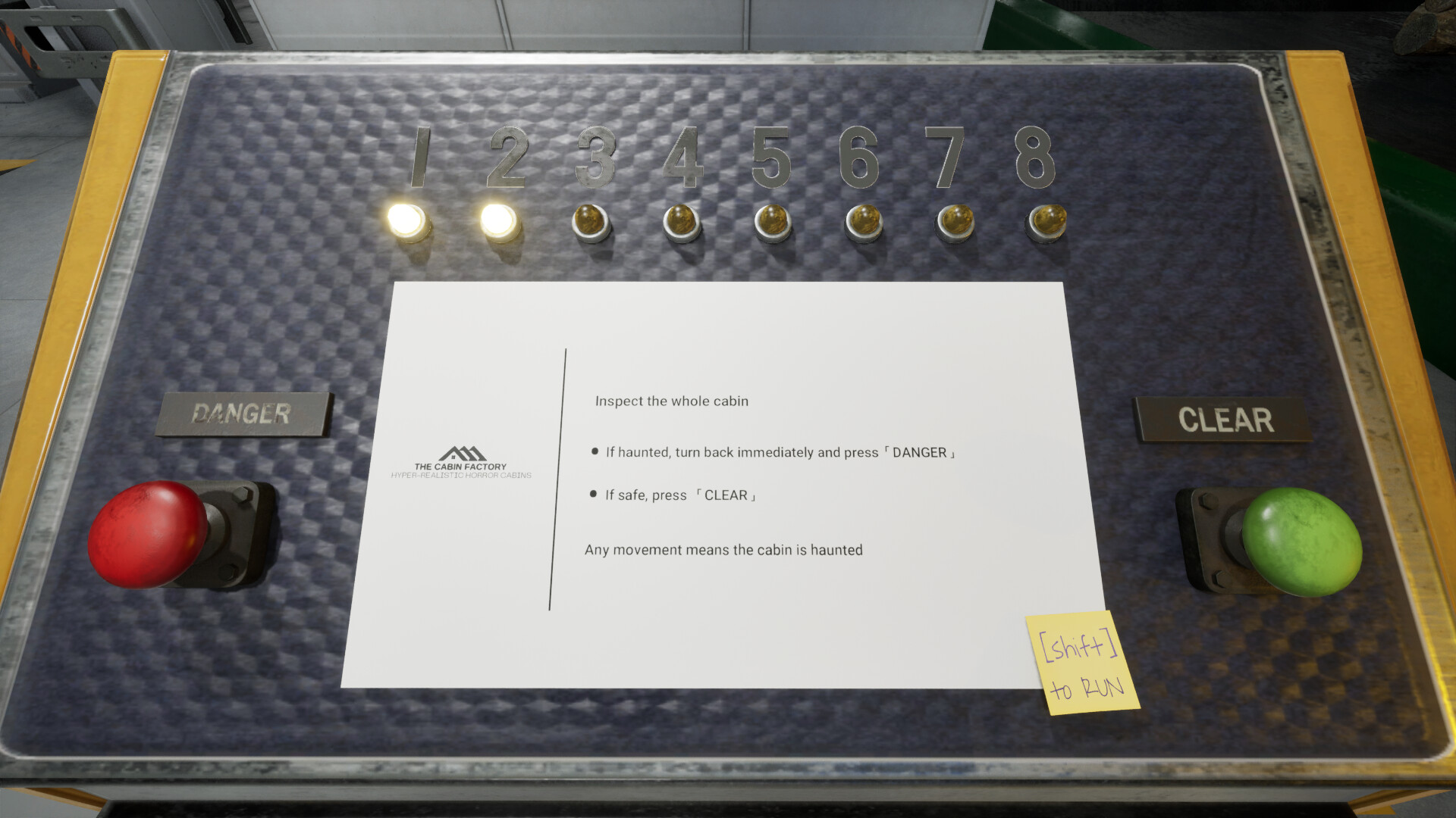 The Cabin Factory: Interactive Control Panel