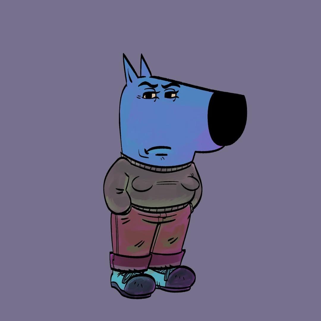 Chill Guy Meme: The Relaxed Blue Canine