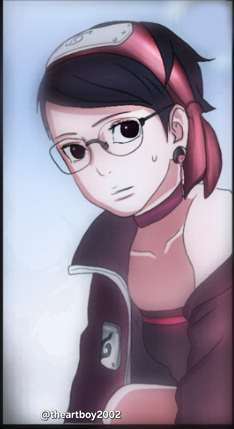 Uchiha sarada Manga boruto two blue vortex by Theartboy2002