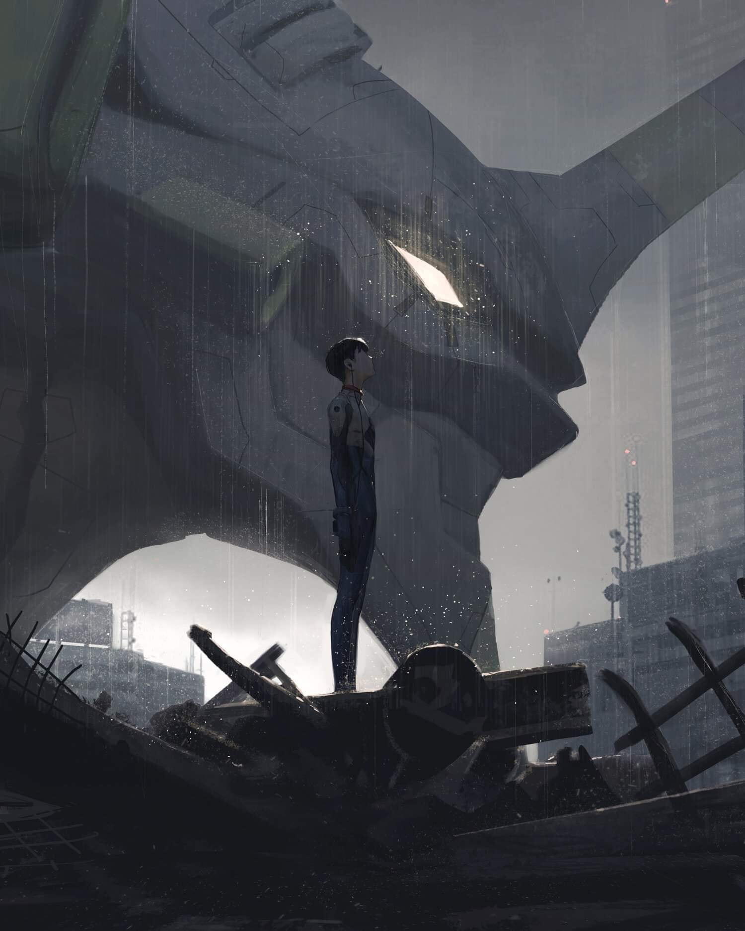 Neon Genesis Evangelion Eva Unit 01 Shinji Ikari by Rahin