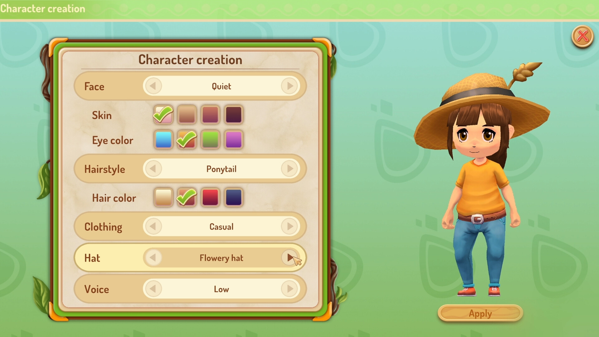 Character Creation in Sugardew Island: Build Your Cozy Farm Adventure