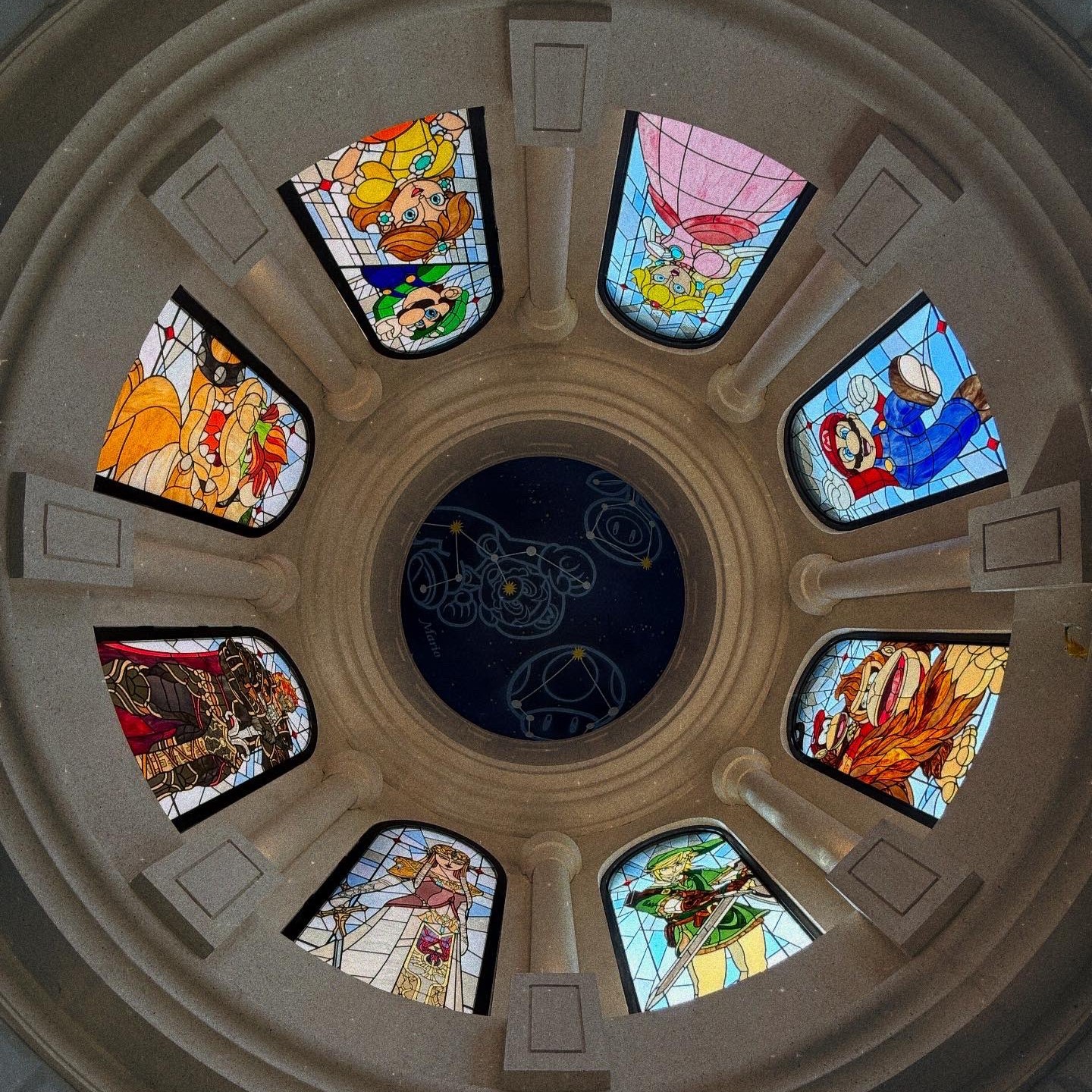 Discover Universal Studios: Iconic Stained Glass Art Dome