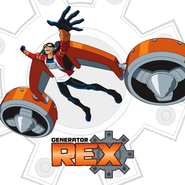 Generator Rex in Action: High-Flying Tech Adventure