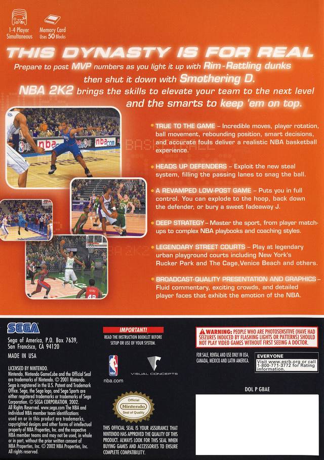 Download Video Game NBA 2K2 Image