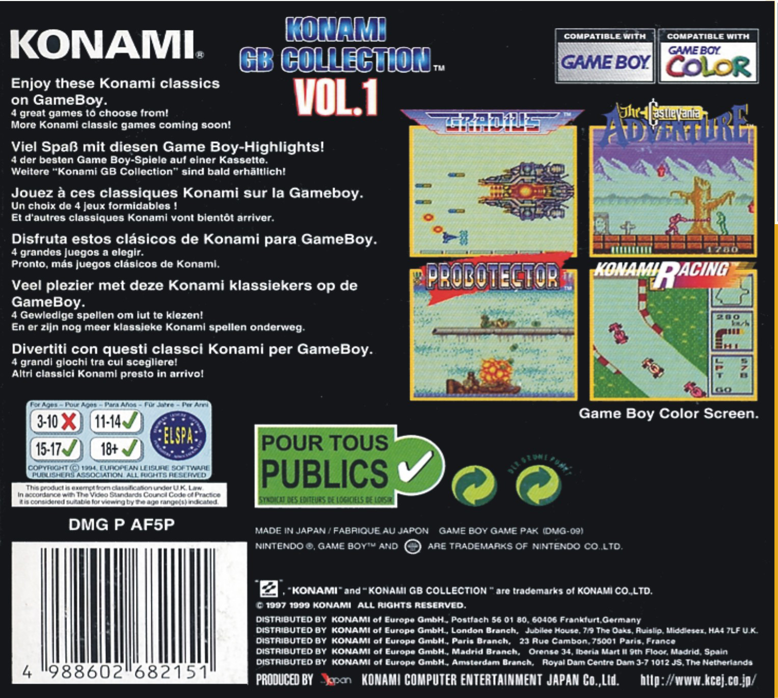 Download Video Game Konami GB Collection: Vol.1 Image