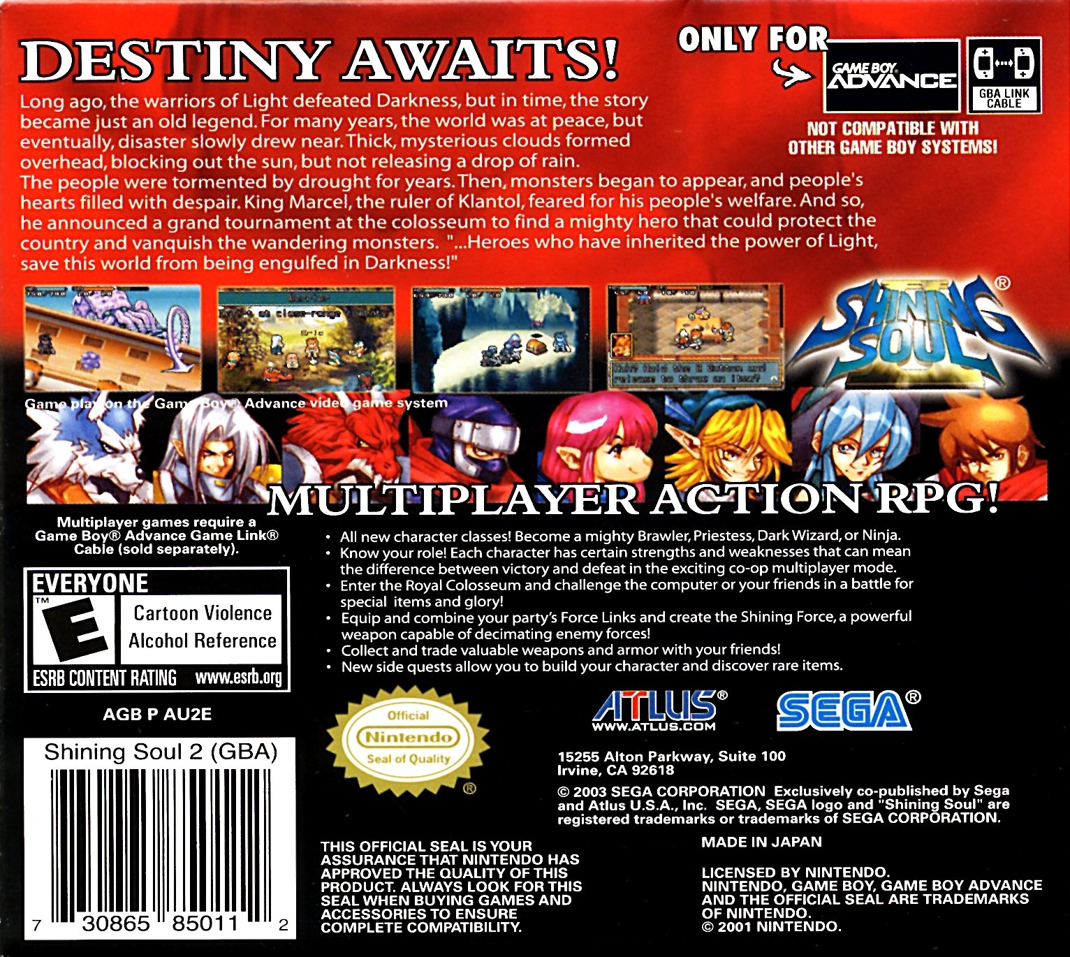 Shining Soul II Video Game Box Art - ID: 70212 - Image Abyss